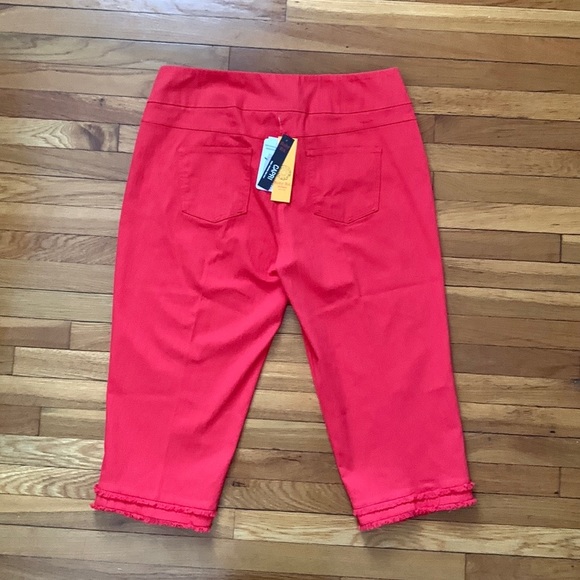 Ruby Rd. | Pants & Jumpsuits | Nwt Ruby Rd Womens Red Stretch Capri ...